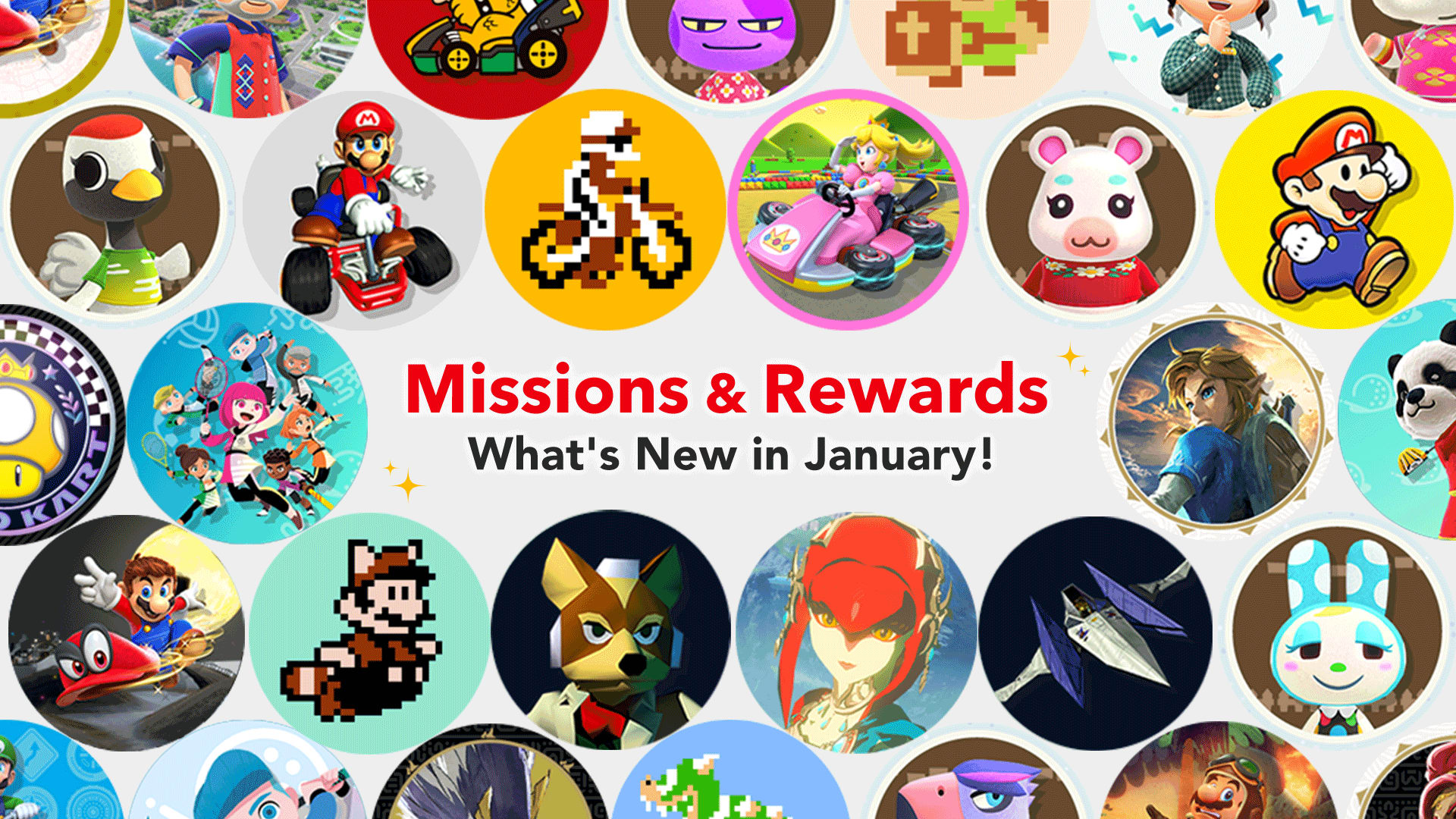 Missions & Rewards: What’s new in January! - Nintendo